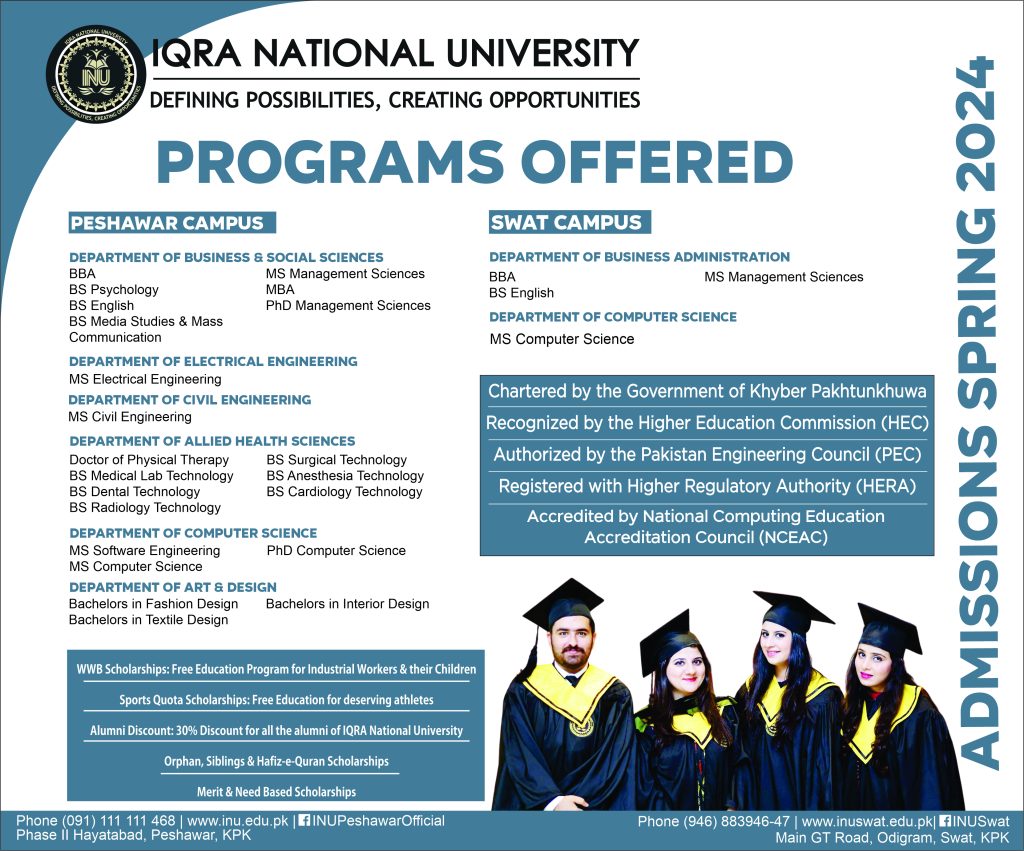 Fee Structure - Iqra National University